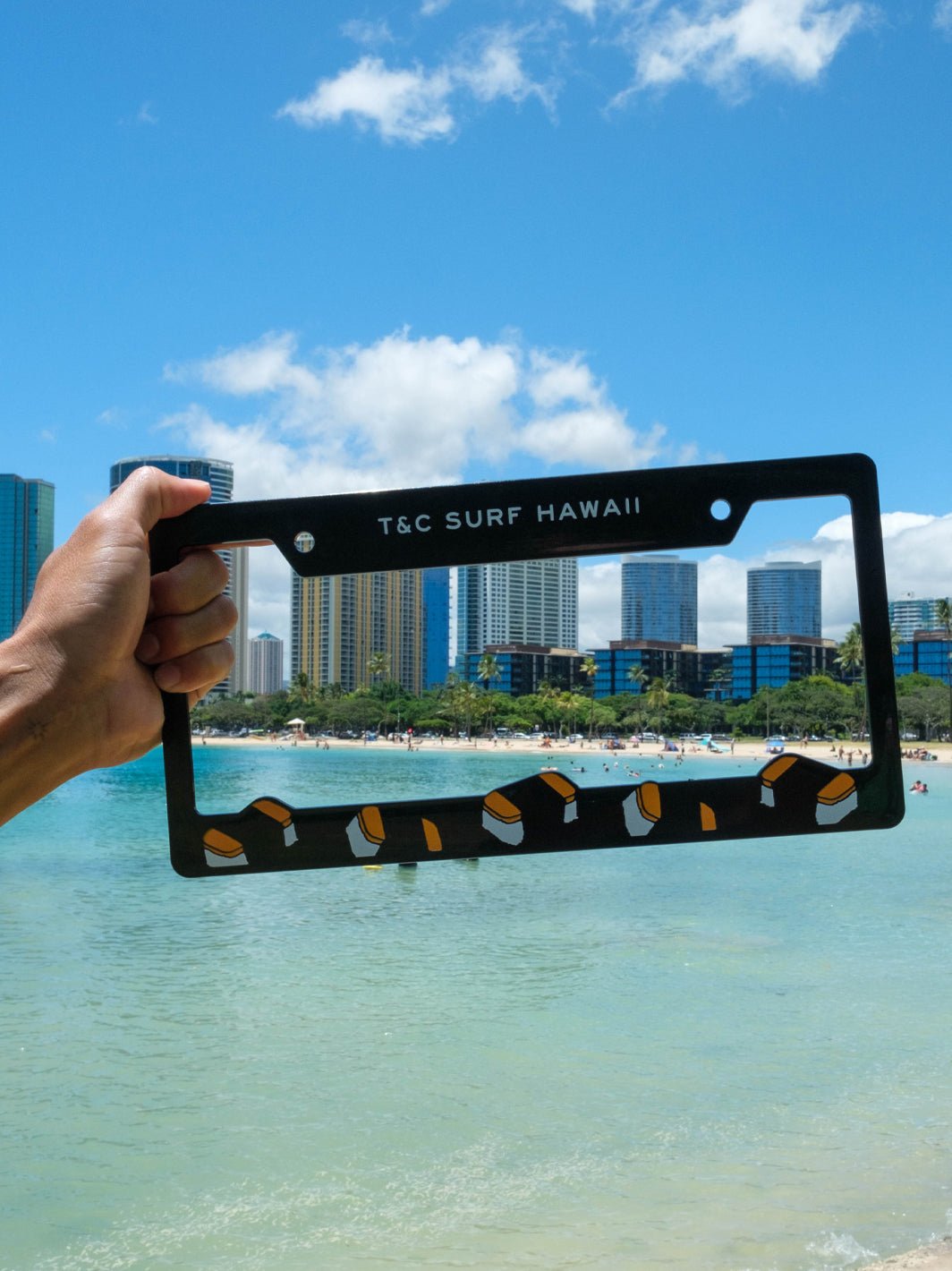 Musubi Run License Plate – T&C Surf Designs